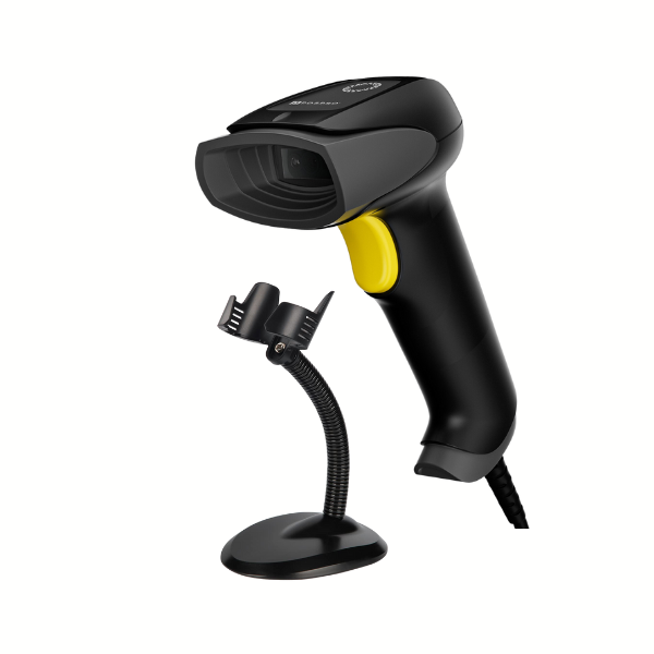 POS Experts: POSPRO PBS QR1000 2D Wired Barcode Scanner With Stand