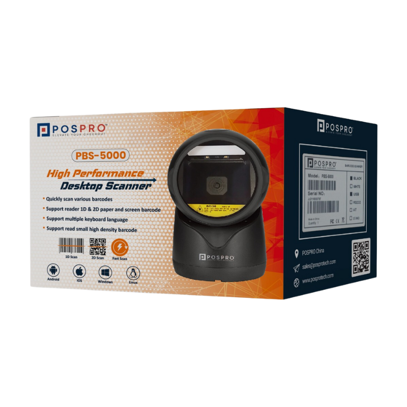 POS Experts: PBS-5000 | 2D Desktop Barcode Scanner