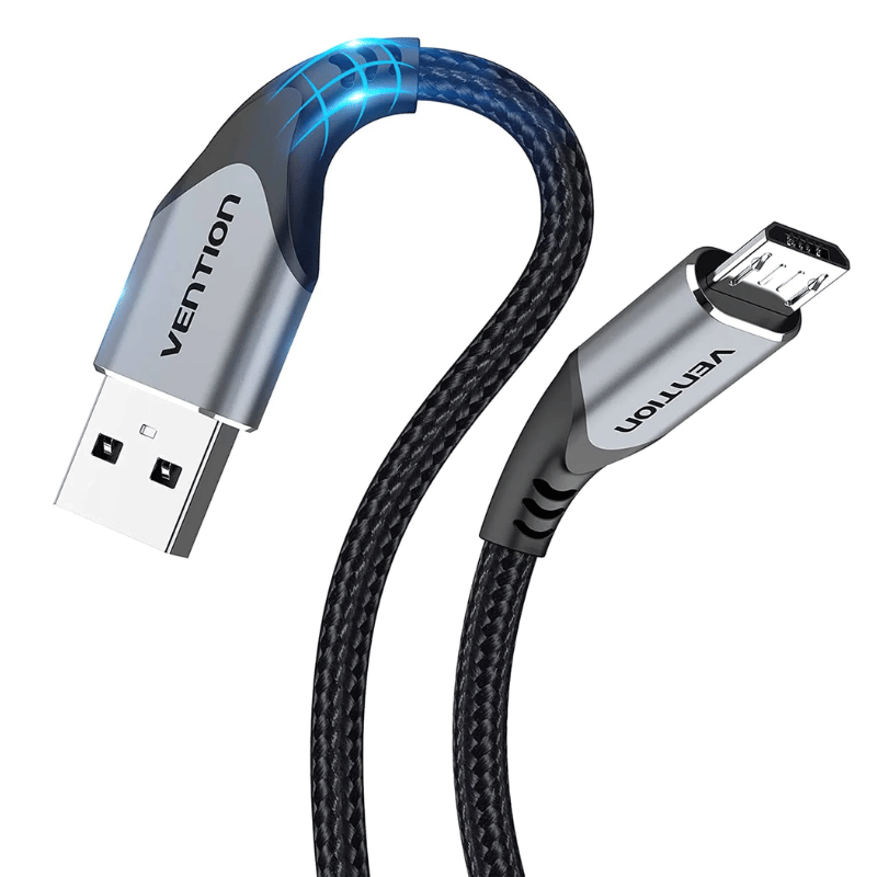 POS Experts: Vention Cotton Braided USB 2.0 A Male to Micro-B Male 3A ...