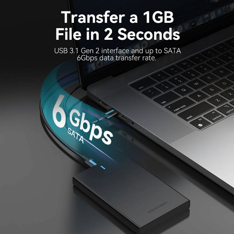 POS Experts: Vention 2.5 Inch SATA Hard Drive Enclosure | (USB 3.1 Gen ...